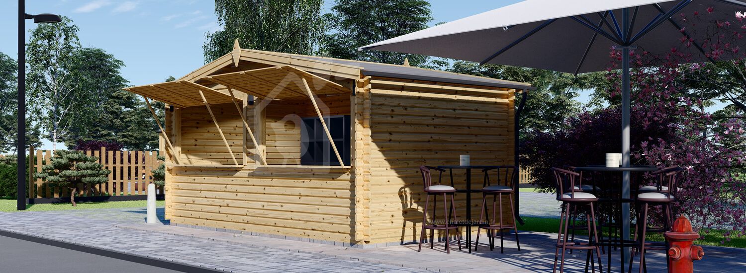 Kiosque commercial (28 mm), 5x3m, 15 m²