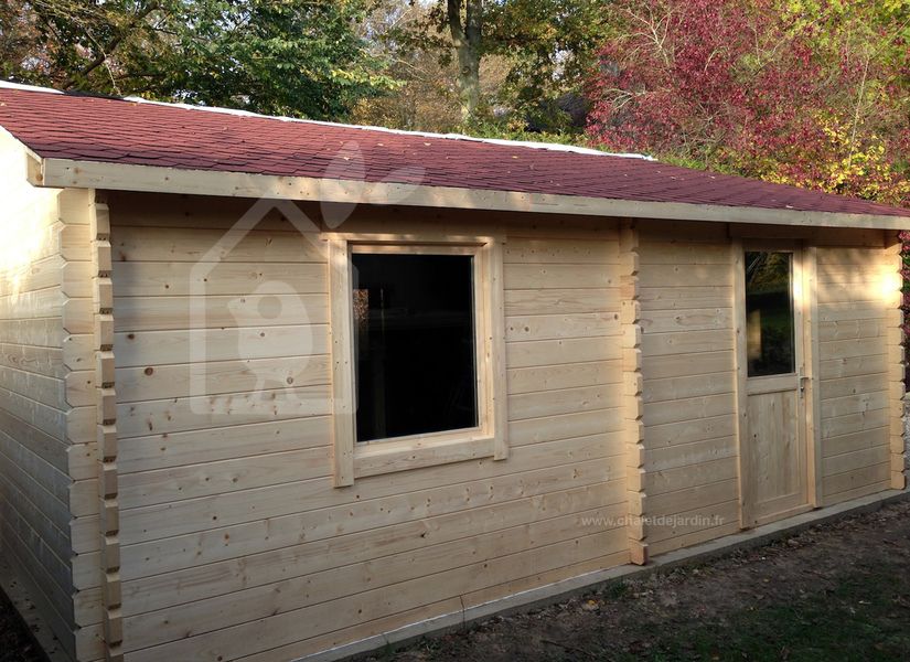 Garage en bois CLASSIC (44 mm), 6x6 m, 36 m²