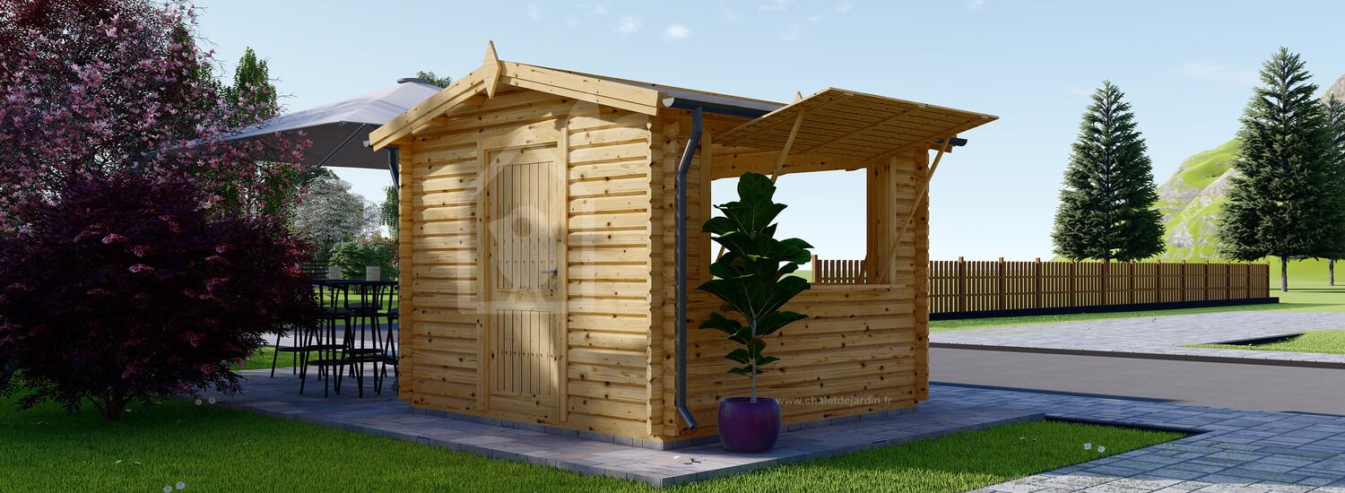 Kiosque commercial (28 mm), 4x4 m, 16 m²