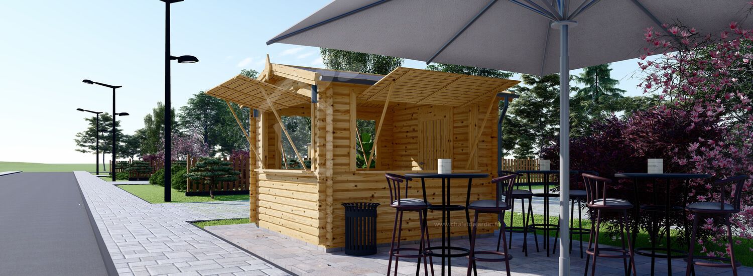 Kiosque commercial (28 mm), 3x3 m, 9 m²