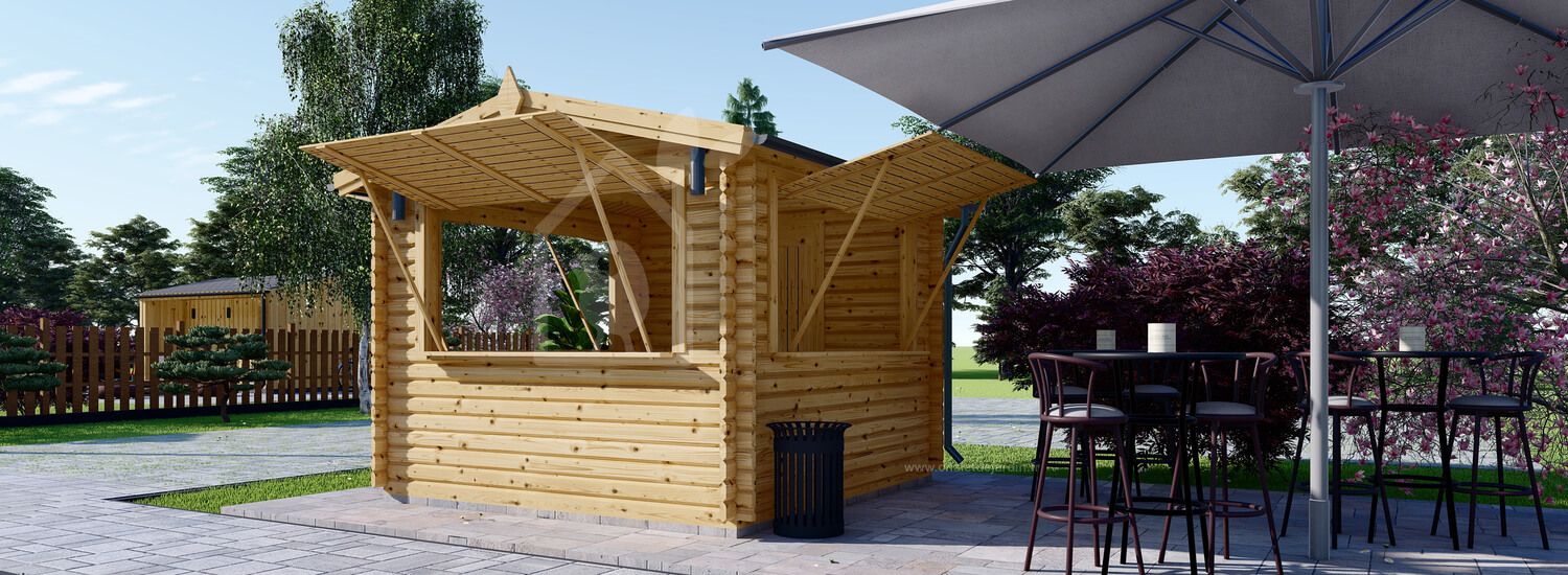 Kiosque commercial (28 mm), 4x4 m, 16 m²