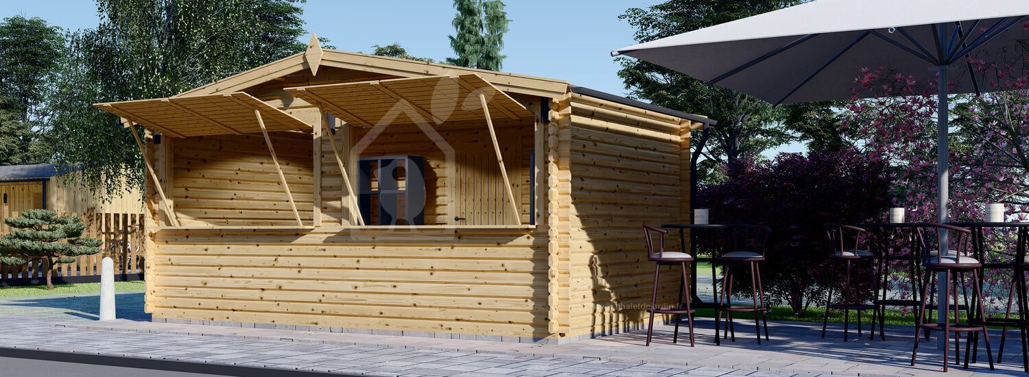 Kiosque commercial (28 mm), 5x3m, 15 m²